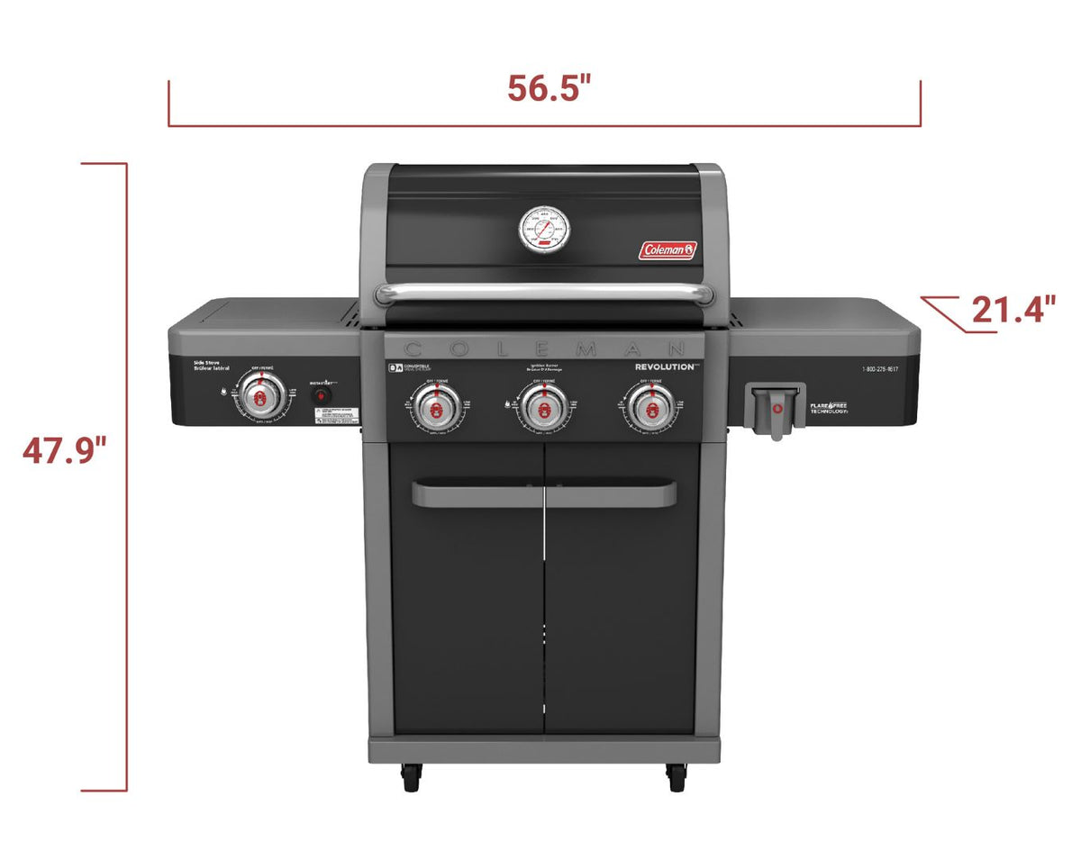 Coleman® Revolution™ 3-Burner Grill – Coleman Back Home Products